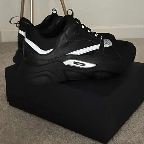 Dior | Shoes | Dior B22 Black And Silver | Poshmark